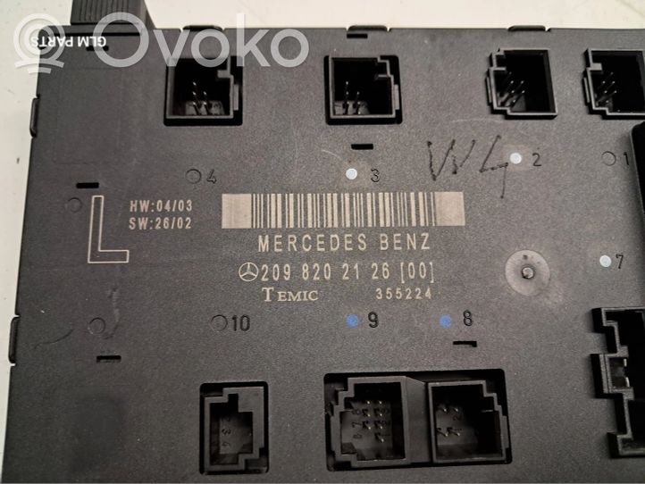 Mercedes Benz CLK A C Unité de commande module de porte OVOKO