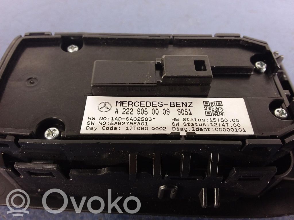 ABB55398 Mercedes-Benz S AMG W222 Interrupteur commade lève-vitre ...