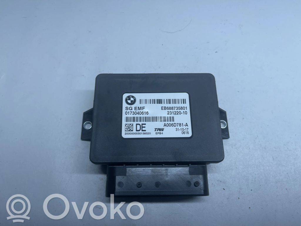 231220 BMW X3 F25 Takajarrun EMF-ohjainlaite/moduuli, 10,00 € | OVOKO
