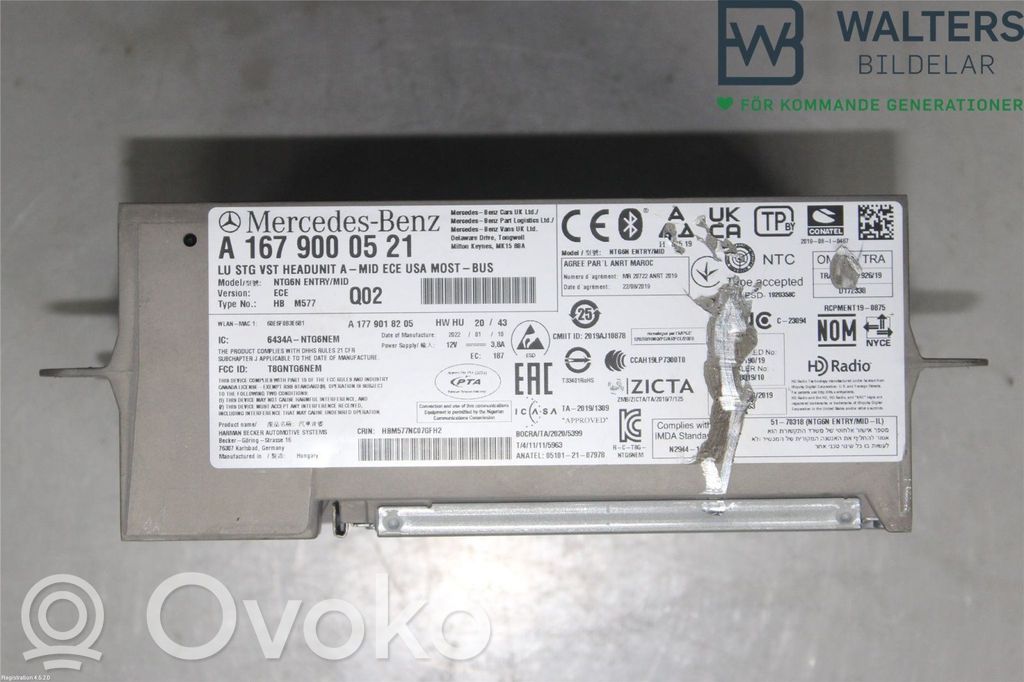 A1679000521 Mercedes-Benz GLE W167 Head unit multimedia control, €446. ...