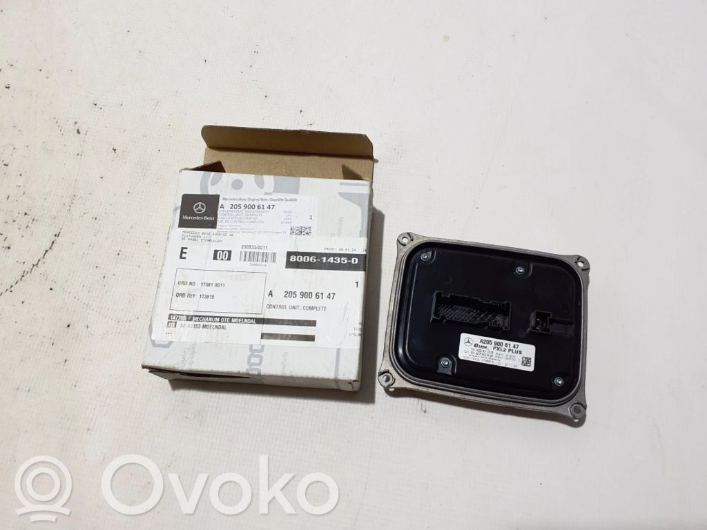 A2059006147 Mercedes-Benz C W205 Unité de commande / module Xénon, 204 ...