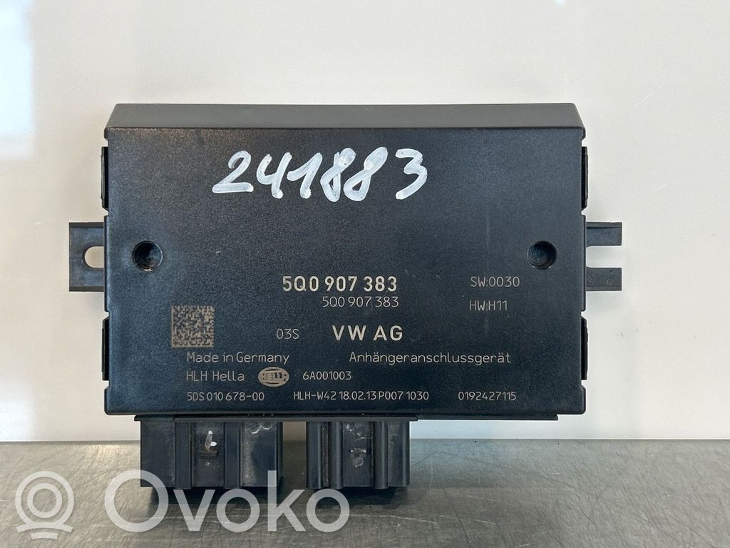 5Q0907383 Audi A3 S3 8V Centralina/modulo rimorchio barra di traino, 32 ...