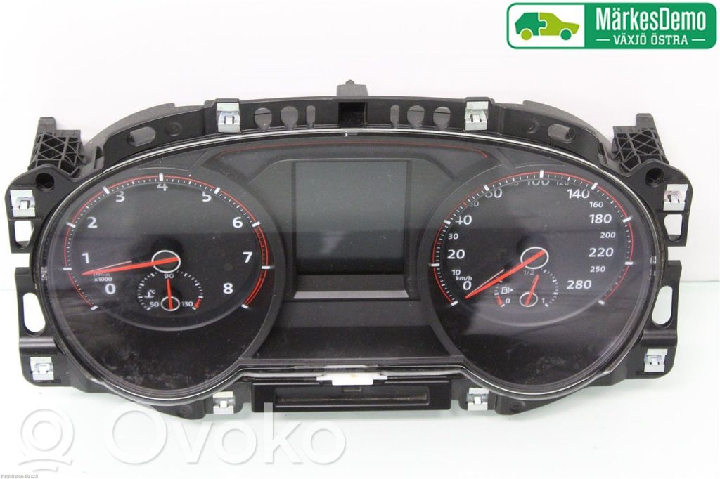 5G0920756B Volkswagen Golf VII Compteur de vitesse tableau de bord, 334 ...