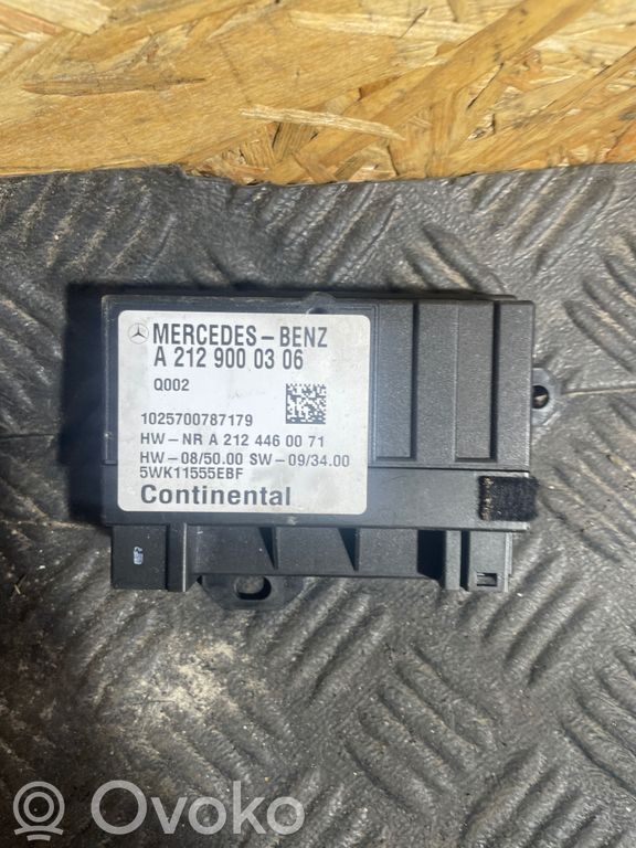 A2129000306 Mercedes-Benz E W212 Fuel injection pump control unit ...