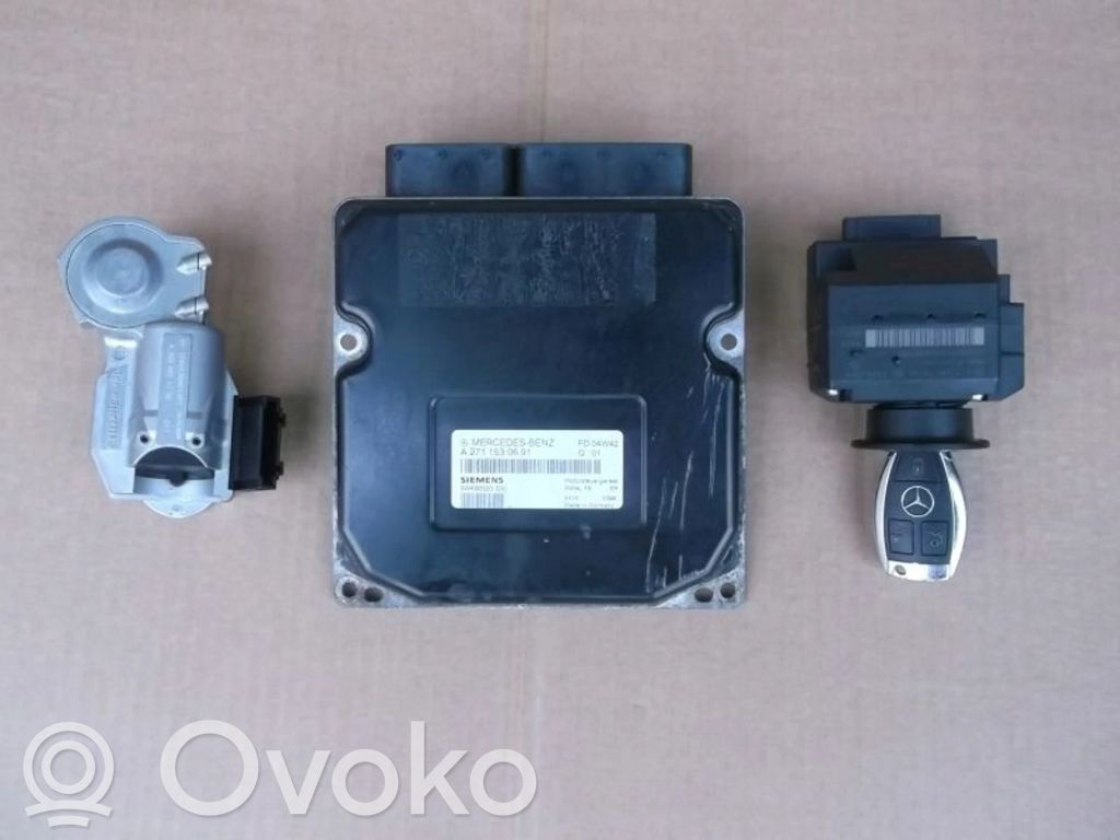 A2711530691 Mercedes-Benz SLK R171 Kit calculateur ECU et verrouillage ...