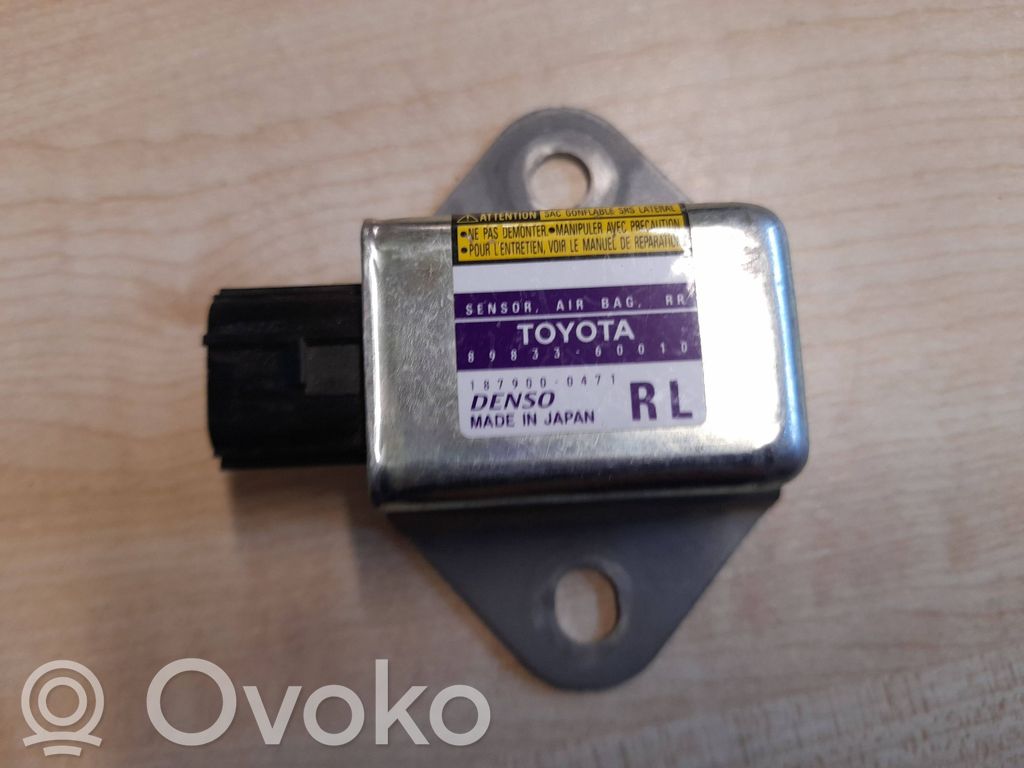 8983360010 Toyota Land Cruiser (J120) Capteur de collision / impact de déploiement d'airbag, 4 ...