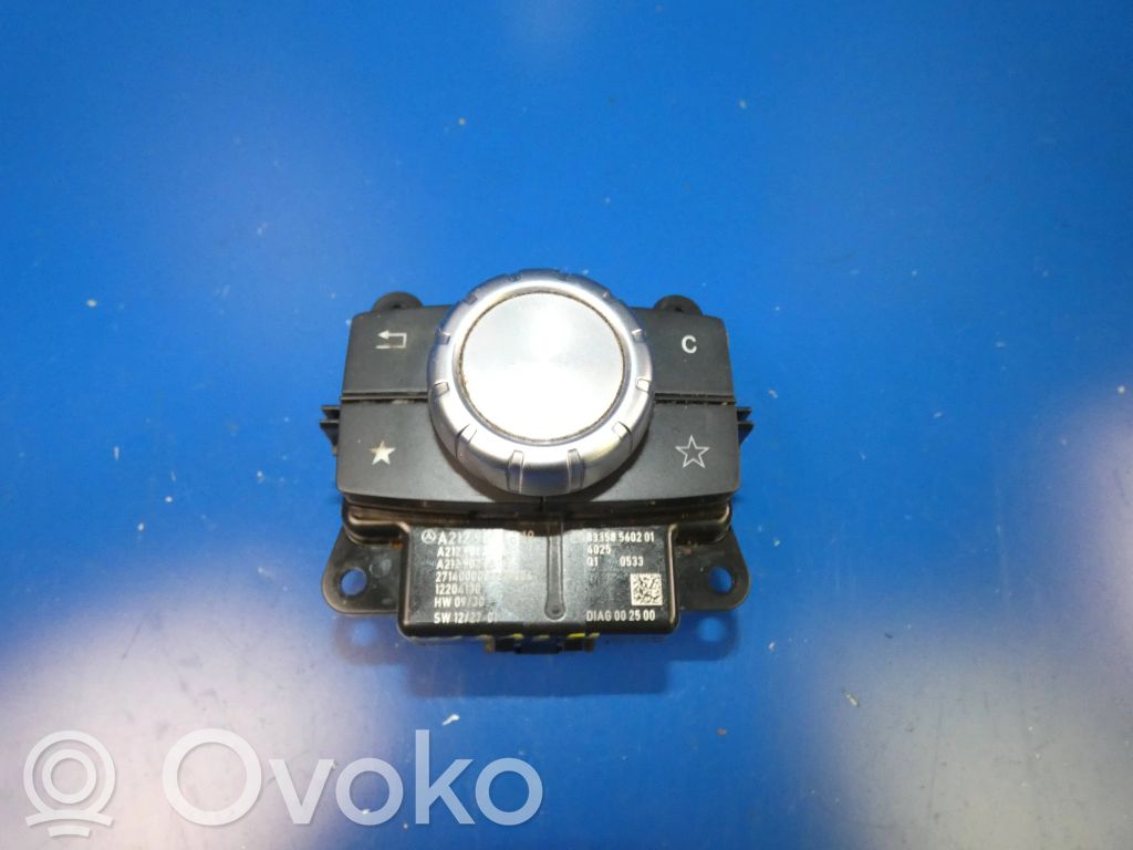 A2129007619 Mercedes-Benz E W212 Console centrale, commande de ...