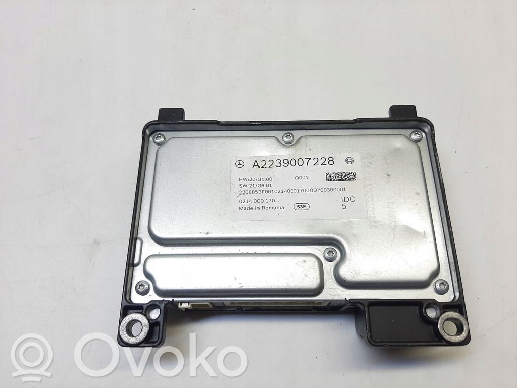 A2239007228 Mercedes-Benz S W223 Muut ohjainlaitteet/moduulit, 88,76 ...
