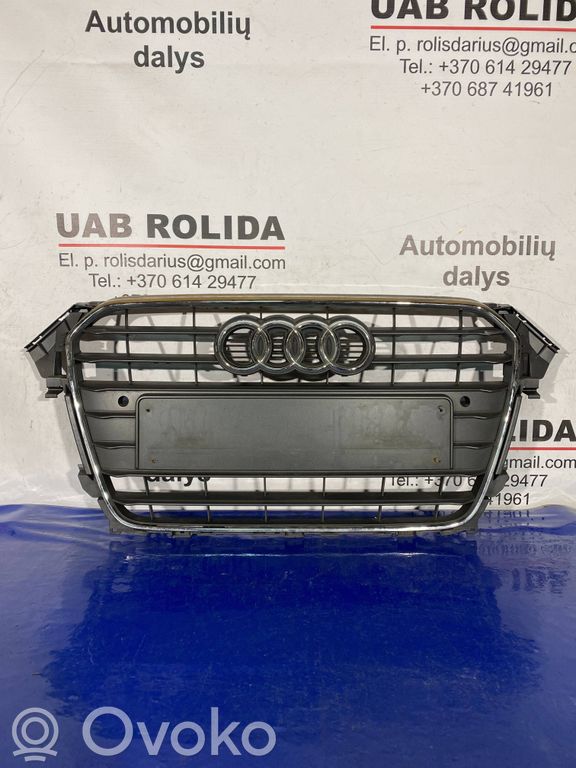 8K0853651E Audi A4 S4 B8 8K Etupuskurin ylempi jäähdytinsäleikkö, 260 ...