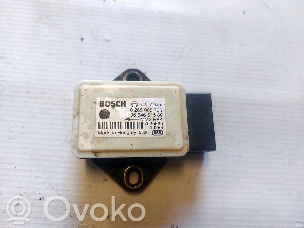 9664661580 Citroen DS4 Capteur de vitesse de lacet d'accélération ESP ...