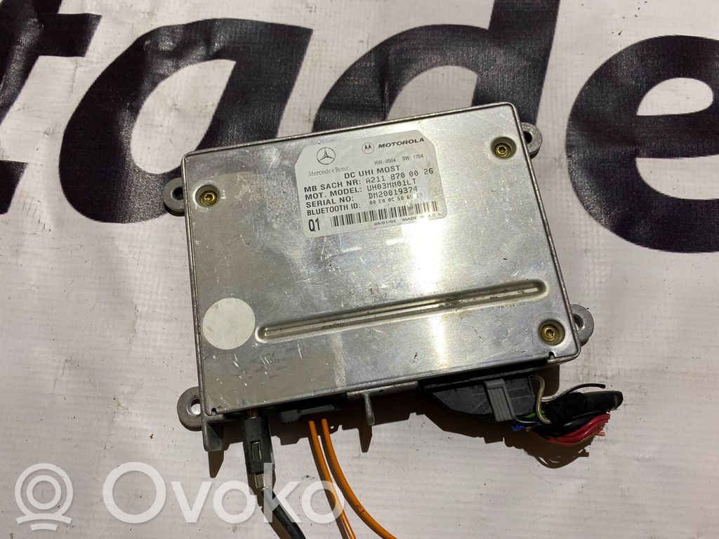 A2118700026 Mercedes-Benz E W211 Unité de commande, module téléphone, 9 ...