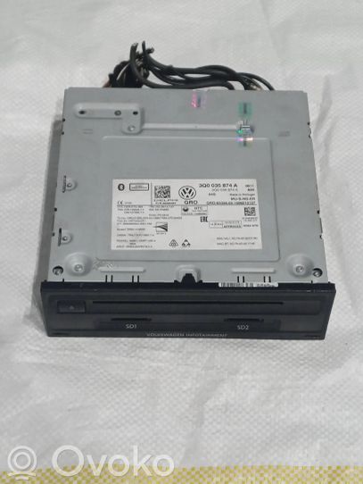 3Q0035874A Volkswagen PASSAT B8 Unité principale radio / CD / DVD / GPS ...