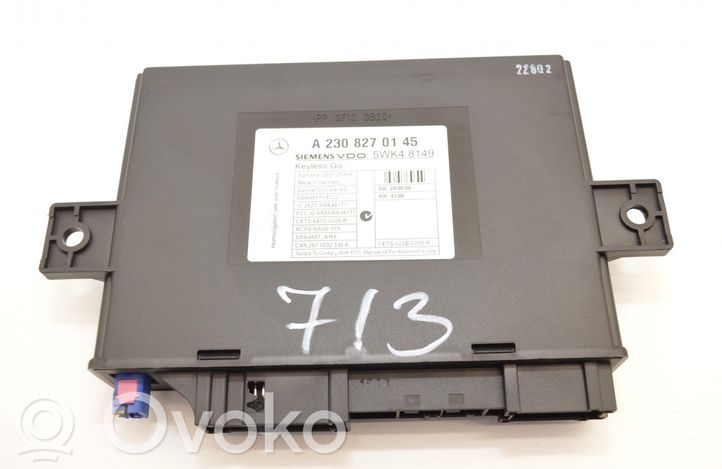 5WK48149 Mercedes-Benz SL R230 Keyless (KESSY) go control unit/module ...