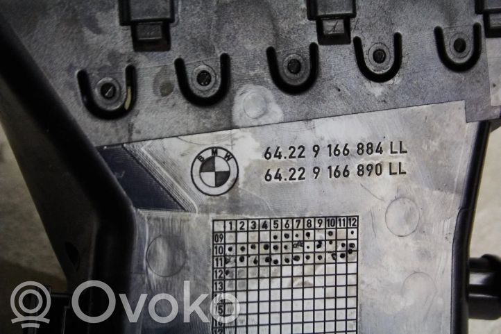 64229166884 BMW 5 F10 F11 Dashboard side air vent grill/cover trim, 20. ...