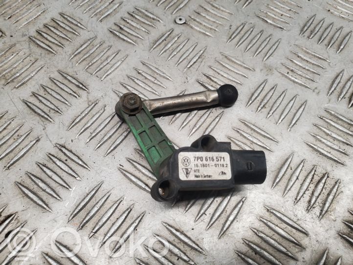 7P0616571 Porsche Cayenne (92A) Rear air suspension level height sensor ...