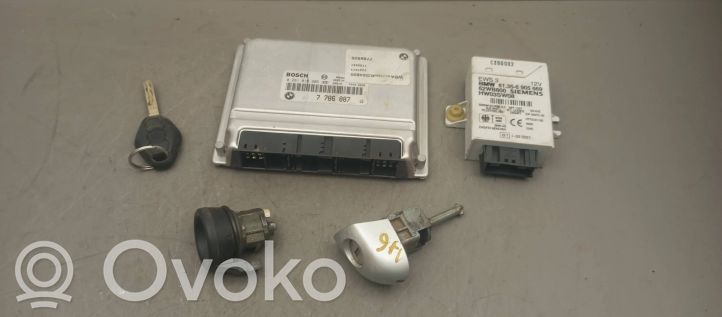 7786887 BMW 3 E46 Engine ECU kit and lock set, 100.00 € | RRR