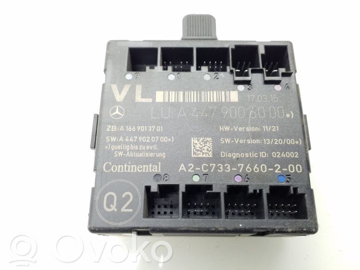 A4479006000 Mercedes-Benz Vito Viano W447 Door control unit/module, 80. ...