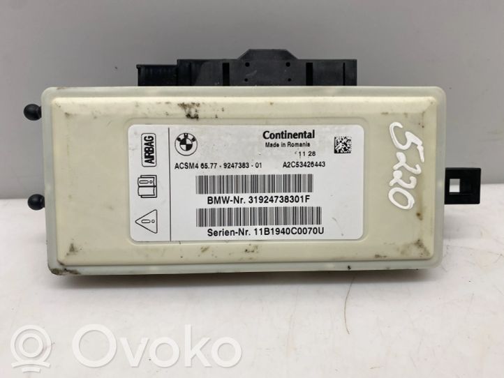 9247383 BMW X3 F25 Airbag control unit/module, 9.00 € | RRR