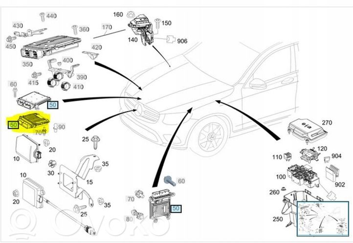 A2649001200 Mercedes-Benz C W205 Calculateur moteur ECU, 487.07 € | OVOKO