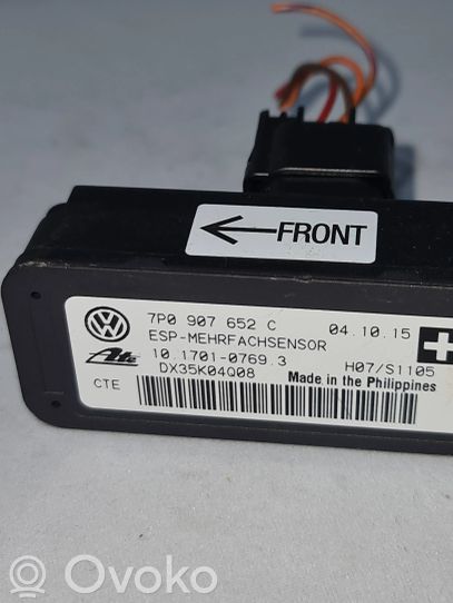 7P0907652C Porsche Cayenne (92A) ESP acceleration yaw rate sensor, 5.00 ...