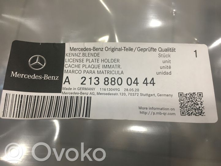 A2138800444 Mercedes-Benz E W213 Number Plate Surrounds Holder Frame ...
