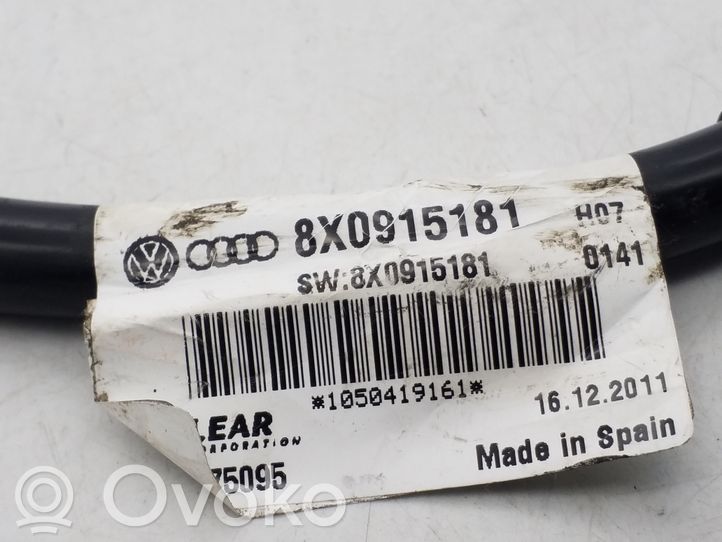 DTR18957 Audi TT TTS Mk2 Negative earth cable (battery) 8X0915181 ...