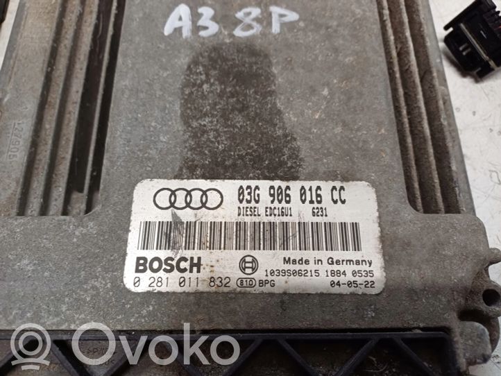 03G906016CC Audi A3 S3 8P Engine ECU kit and lock set, 235.29 € | RRR