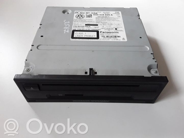 5G0035820A Volkswagen Golf VII GPS navigation control unit/module, 80. ...