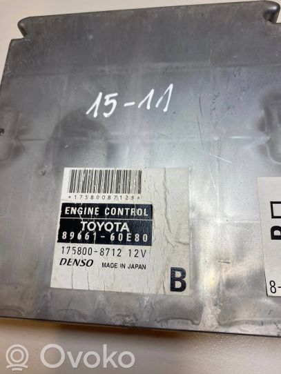 89661-60E80 Toyota Land Cruiser (J120) Centralina/modulo del motore ...