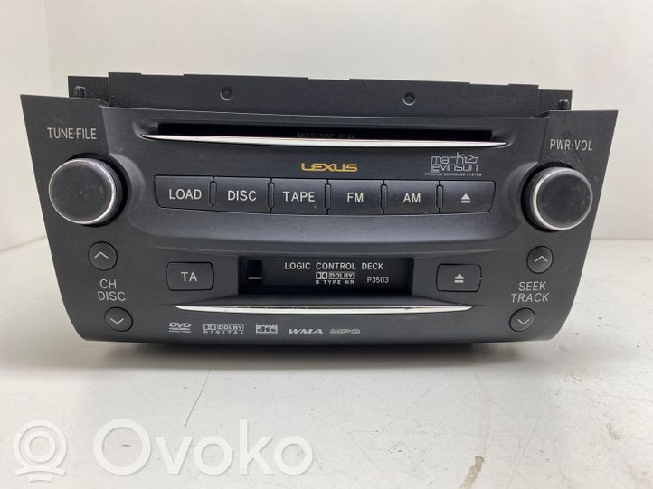 8612030B10C0 Lexus GS 300 350 430 450H Radio/CD/DVD/GPS head unit, 70. ...