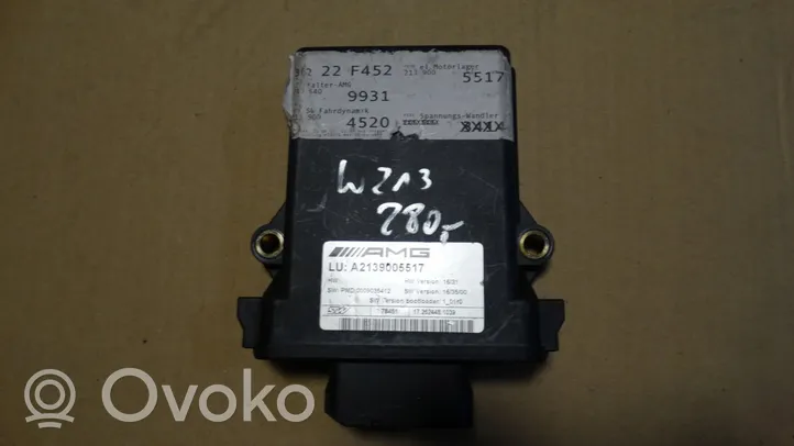 A2139005517E63E213 Mercedes-Benz E W213 Trunk lid opening control unit ...