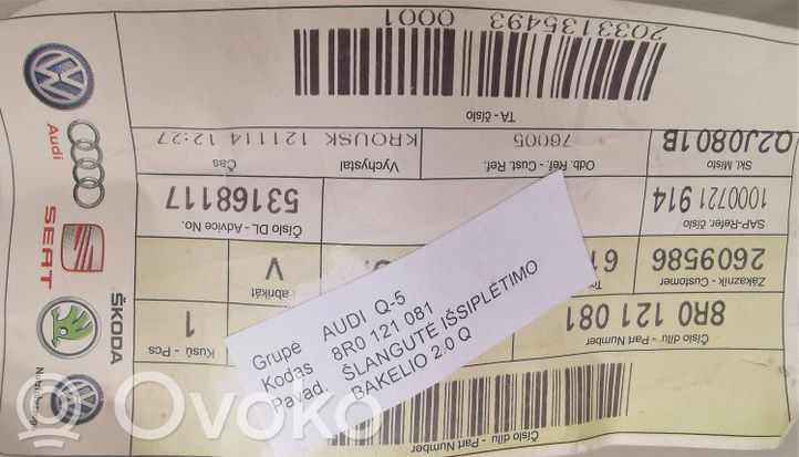 8R0121081 Audi Q5 SQ5 Engine coolant pipe/hose, 15.00 € | RRR