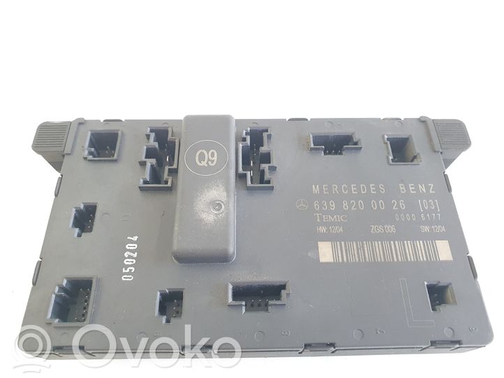 6398200026 Mercedes-Benz Vito Viano W639 Unité de commande module de ...