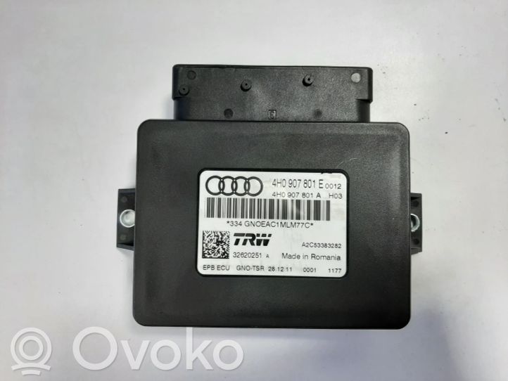 4H0907801E Audi A6 S6 C7 4G Rear brake EMF control unit/module, 20.00 ...