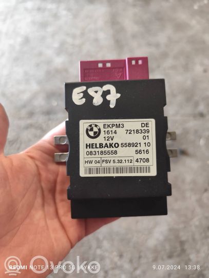 7218339 BMW 1 E81 E87 Fuel injection pump control unit/module, 18.82 ...