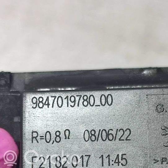 9847019780 Peugeot 508 II Fan control module, 23.53 € | RRR