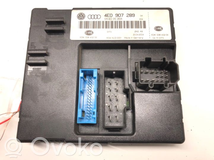 4E0907289 Audi A8 S8 D3 4E Other control units/modules, 18.59 € | RRR