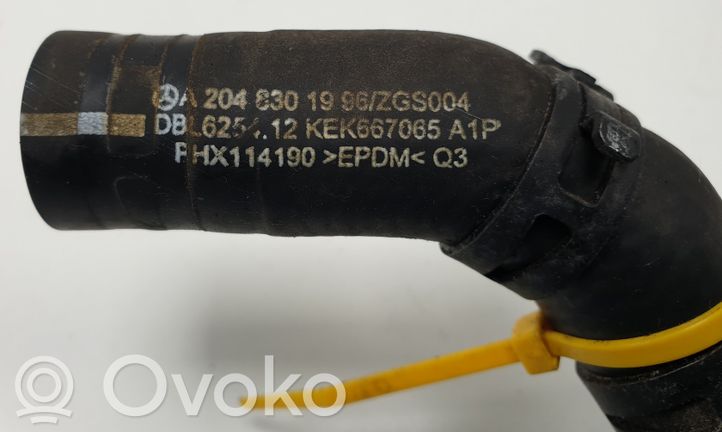 A2048301996 Mercedes-Benz C W204 Tuyau de liquide de refroidissement ...