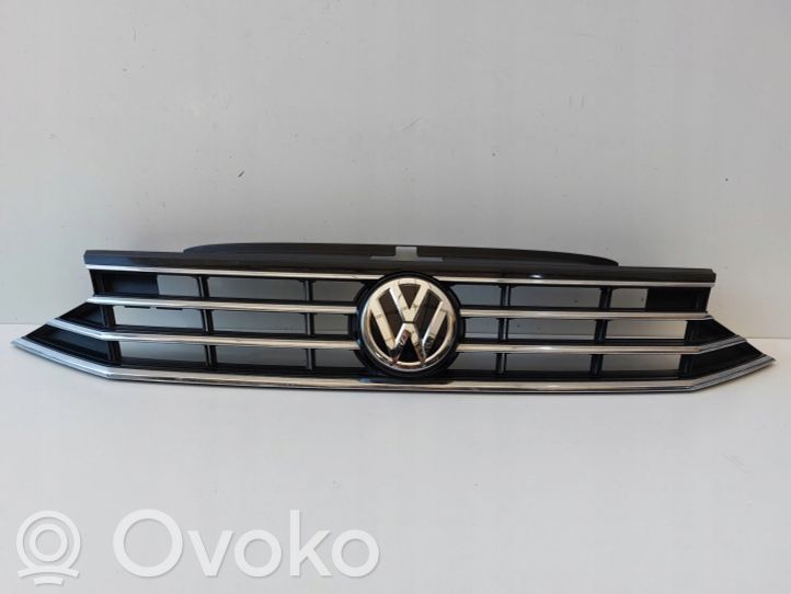 3G0853653K Volkswagen PASSAT B8 Front bumper upper radiator grill, 324. ...