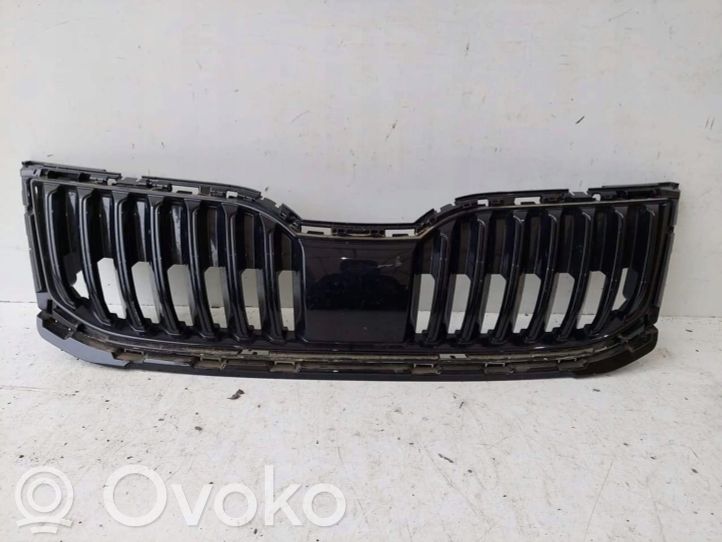 5E0807724A Skoda Octavia Mk3 (5E) Front bumper upper radiator grill, 94 ...