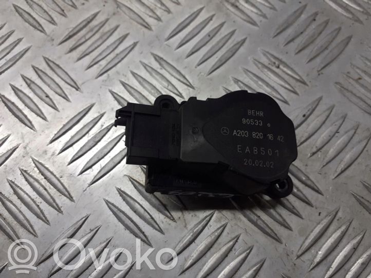 A2038201642 Mercedes-Benz C W203 A/C air flow flap actuator/motor, 10. ...