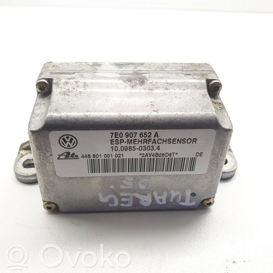7E0907652A Volkswagen Touareg I ESP acceleration yaw rate sensor, 7.00 ...