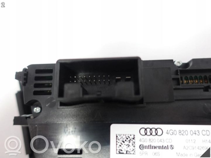 4G0820043CD Audi A7 S7 4G Climate control unit, 112.99 € | RRR