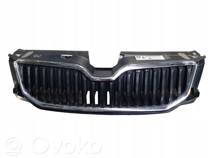 5E0853653 Skoda Octavia Mk3 (5E) Front bumper upper radiator grill, 60. ...