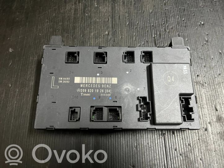 2098201926 Mercedes-Benz CLK A209 C209 Door control unit/module, 188.24 ...