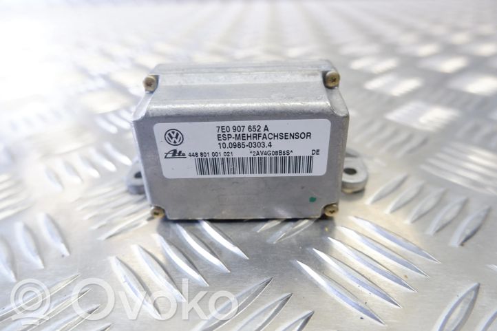 7E0907652A Volkswagen Touareg I ESP acceleration yaw rate sensor, 19.00 ...