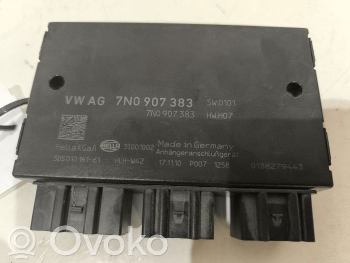 7N0907383 Volkswagen PASSAT B7 Tow bar trailer control unit/module, 80. ...