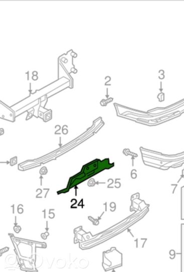 PFY529 Audi Q7 4M Rear bumper mounting bracket 4M0807329 - Used car ...