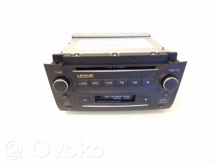 8612030D40C0 Lexus GS 300 350 430 450H Radio/CD/DVD/GPS head unit, 50. ...