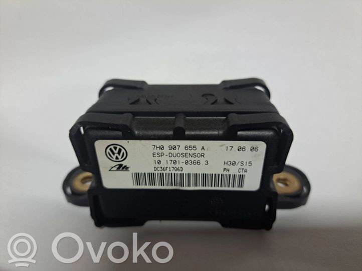7H0907655A Volkswagen Jetta V ESP acceleration yaw rate sensor, 10.00 ...